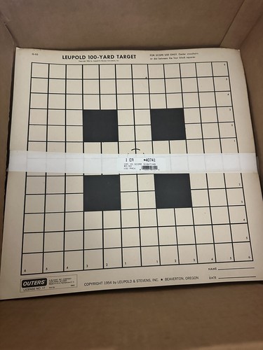 25 Lot Original Vintage 1954 LEUPOLD 100 Yard Targets Official ...