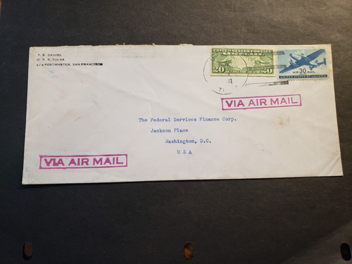 Nov 1941 Gunboat USS TULSA PG-22 Naval Cover Sailor's Mail w/ photo | eBay