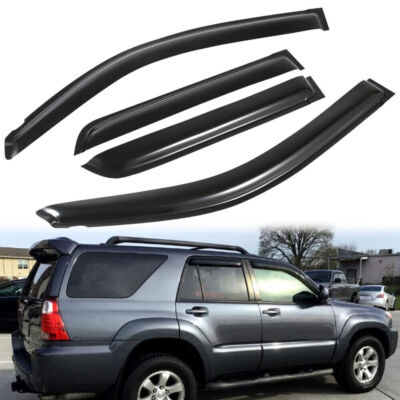 Fits 2004-2009 Toyota 4Runner Side Window Visor Vent Rain Guards Wind ...