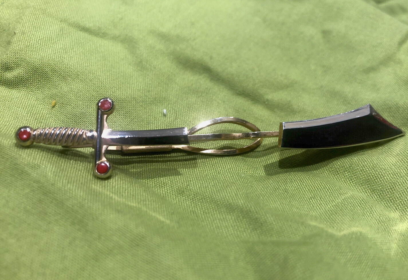 Vintage Stratton Sword Tie Pin Gold Gentleman Weapon Military Imitation ...