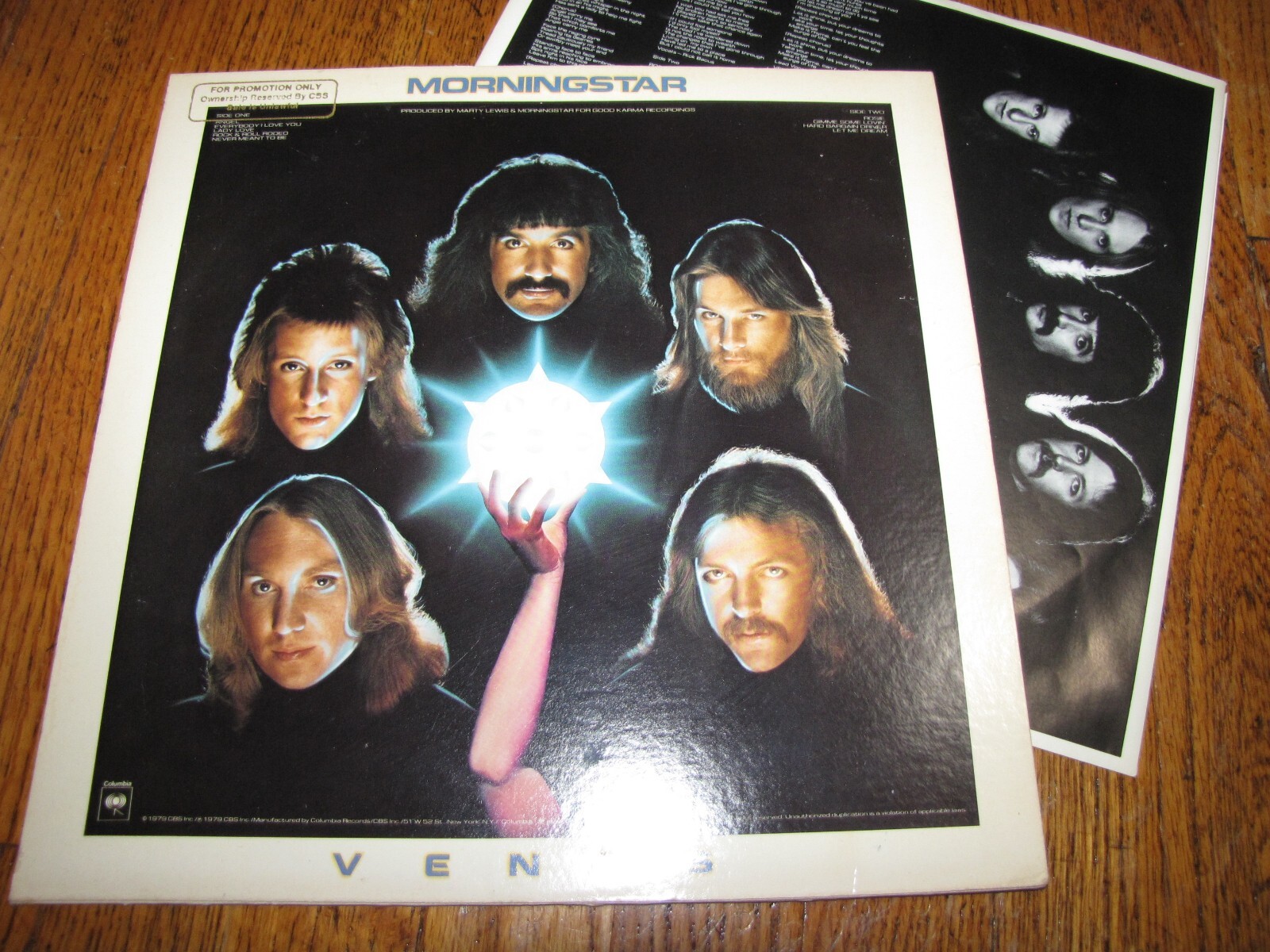MORNINGSTAR - VENUS - WHITE LABEL PROMO COLUMBIA RECORDS LP JC 35713 | eBay