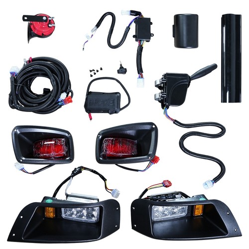 Golf Cart LED Light Kit Street Legal w/Turn Signal Switch for EZGO TXT ...