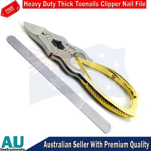 Diamond Deb File Toe Nail Nipper Cutter cantilever Gold Thick Nail ...