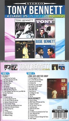 TONY BENNETT 4 LPS/2 CDS-FIRST TIME STEREO-CLOUD 7/TONY/LONG AGO/STRIKE ...