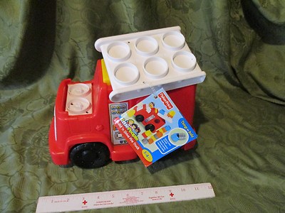 Fisher Price Little People builders Build n Drive Fire Truck Toy Red ...