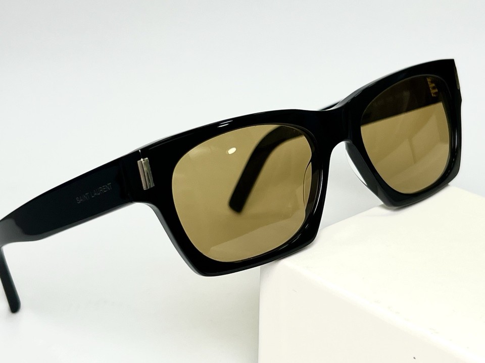 Saint Laurent Sunglasses SL402 Acetate Black Frame Square 54-145 ...