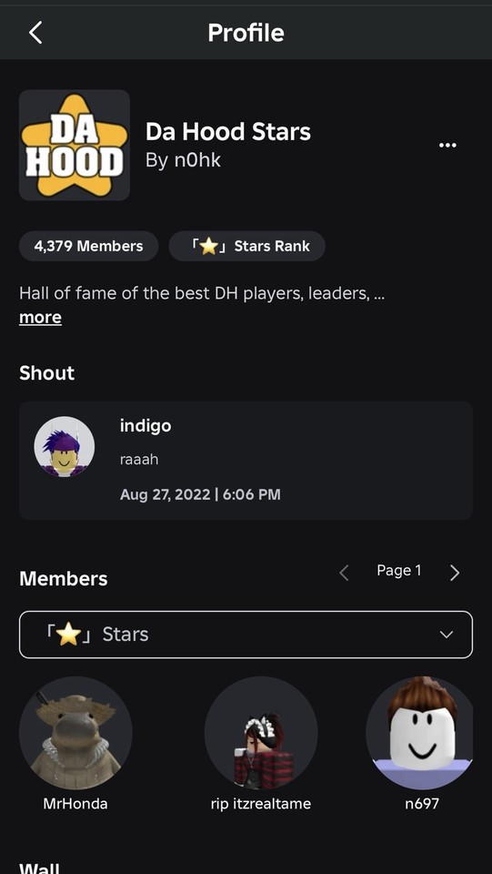 Roblox Violet Valkyrie Da Hood Stars Account⭐️⭐️ | eBay