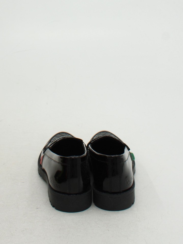 Kickers Women's Flat Shoes UK 6 Black Leather with Other Loafer New ...