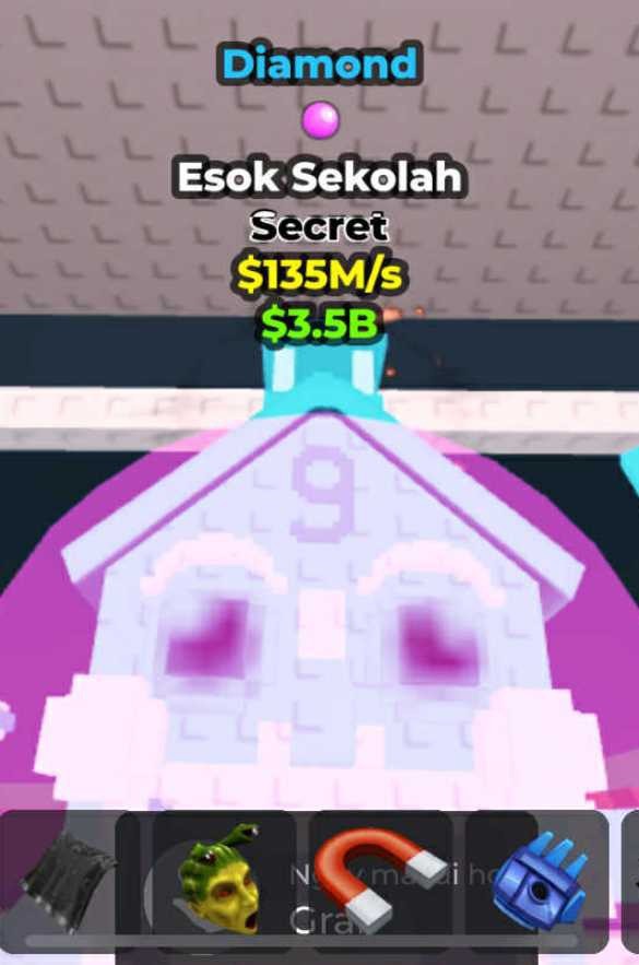 Steal a Brainrot Esok Sekolah Diamond Candy Mutation 135M/s | eBay