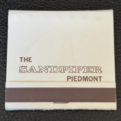 Vintage 1960's THE SANDPIPER PIEDMONT Restaurant Atlanta GA Matchbook ...
