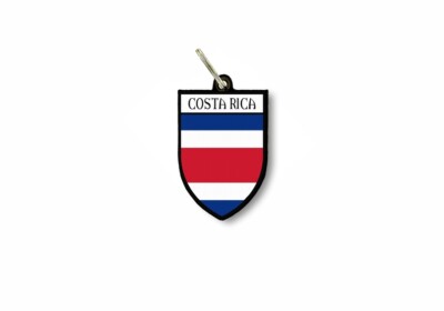 keychain key chain ring flag national souvenir shield costa rica | eBay