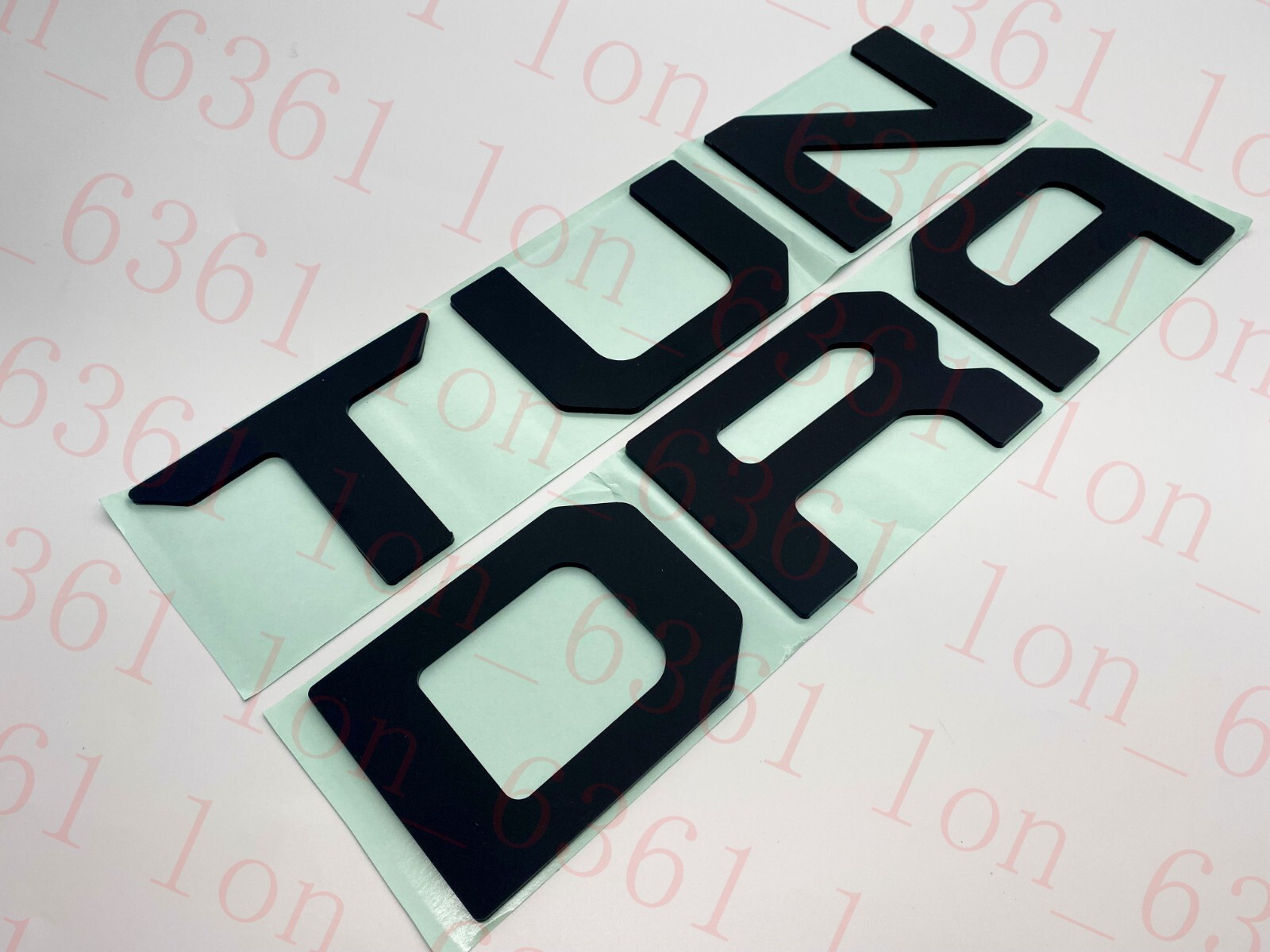 Matte Black Emblem compatible TOYOTA 2022 2023 TUNDRA Tailgate Letters ...