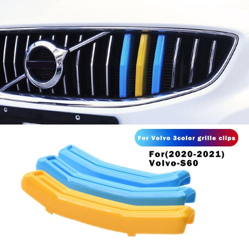 For Volvo S60 2020-2024 3-Color Front bumper Mesh Grille Grill Strip ...