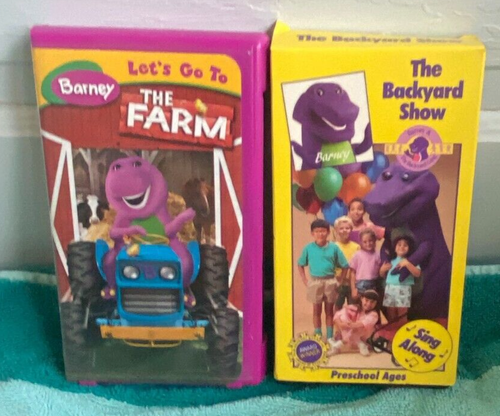 Barney Lot Of 2 VHS - Let's go to the Farm and The Barnyard show | eBay