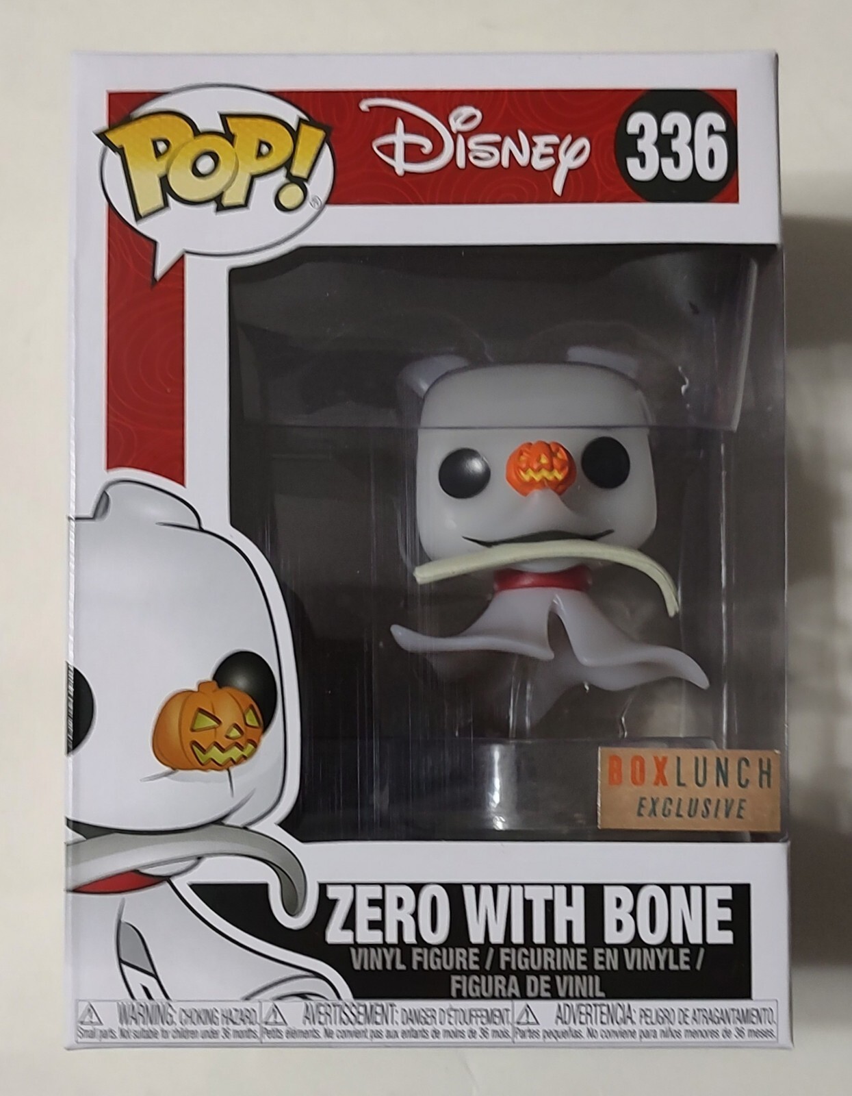 Funko Pop #336 Zero with Bone Box Lunch Exclusive Disney Nightmare ...