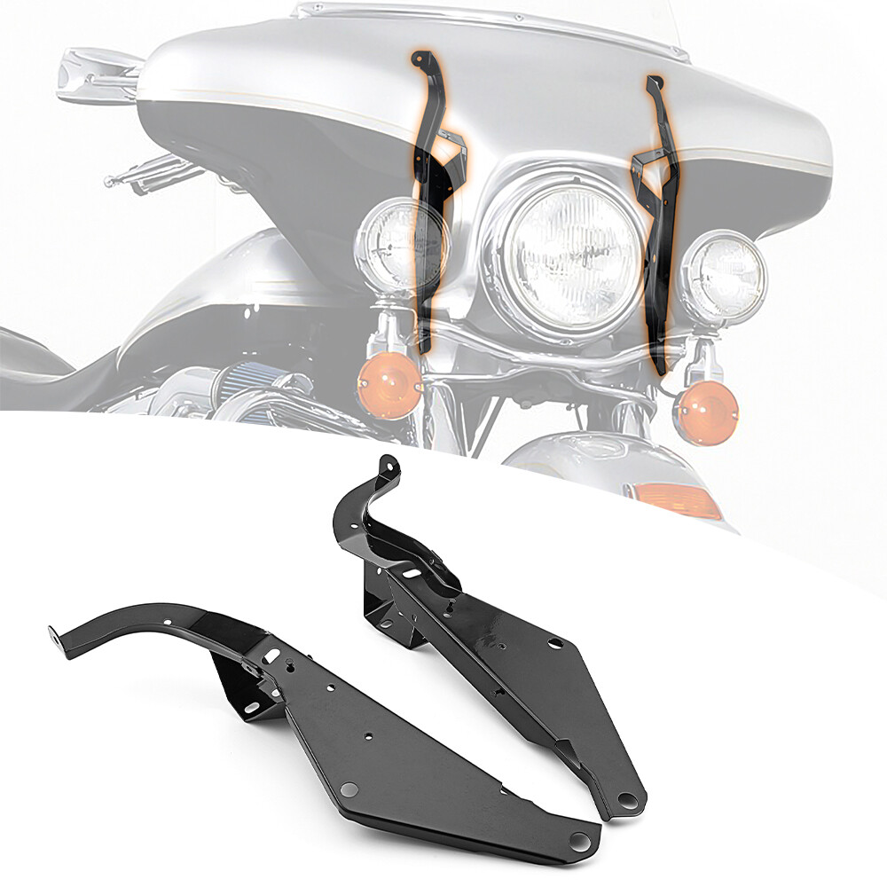 Heavy Duty Batwing Head Fairing Support Bracket Outer For Harley FLHT ...