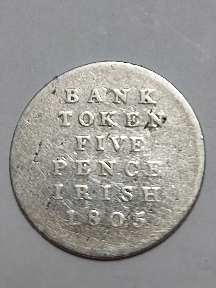 1805 Bank Token Five Pence Irish | eBay