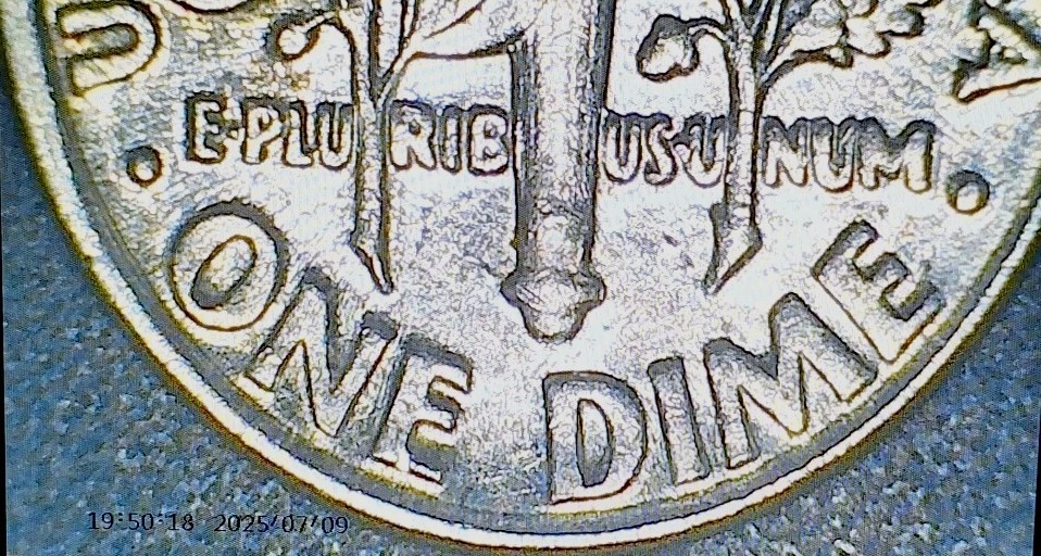 1996 P Roosevelt Dime Error Broadstrike Doubling Obverse & Reverse Rare ...