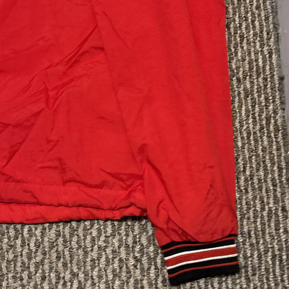 Vintage Champion Maryland Men's L Red Pullover Windbreaker Jacket ...