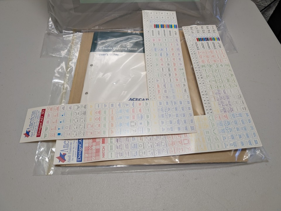 ACECAD D-9000 Tablet With Power Supply and Mouse Vintage Microsoft ...