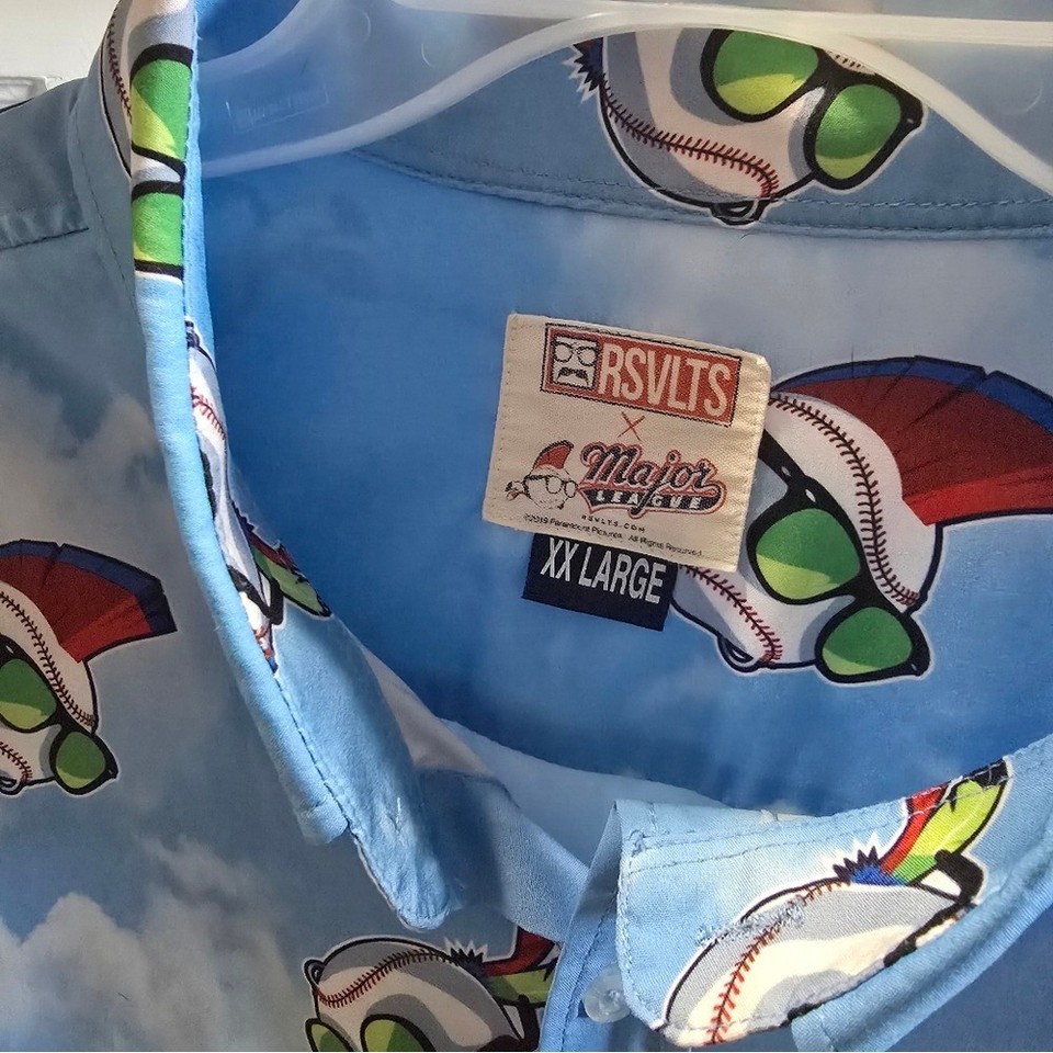 Rsvlts Major League Ball Hawk Original Drop SS Button-up Excellent XXL ...