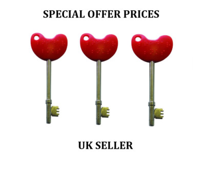 Disabled toilet keys RADAR KEY NKS scheme in Red | eBay UK