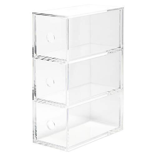 MUJI Acrylic Case 3 Drawer Storage Case W8.7 x D17 x H25.2cm NEW from ...