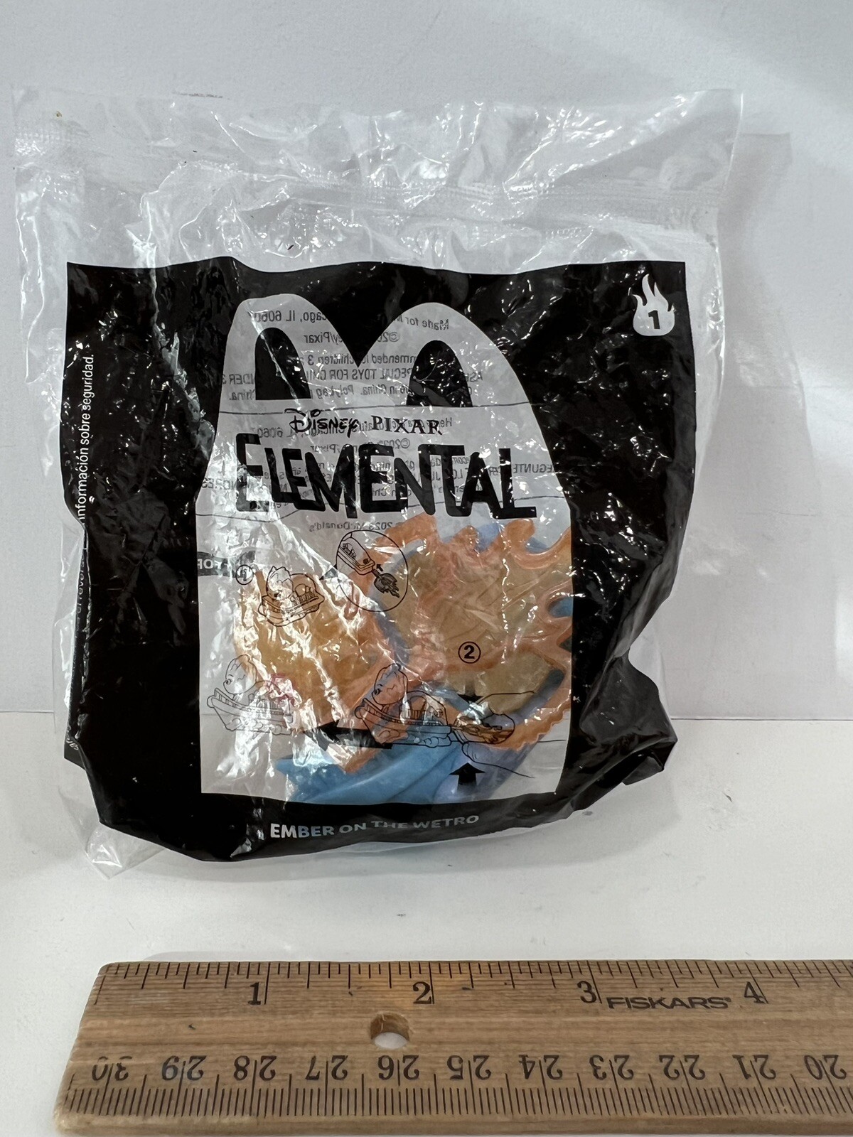 McDonald's Happy Meal Toy Disney Elemental 2023- #1 Ember on the Wetro ...