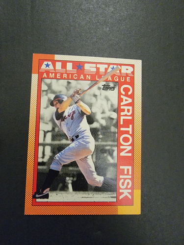 1990 Topps - All-Star #392 Carlton Fisk Error Card | eBay