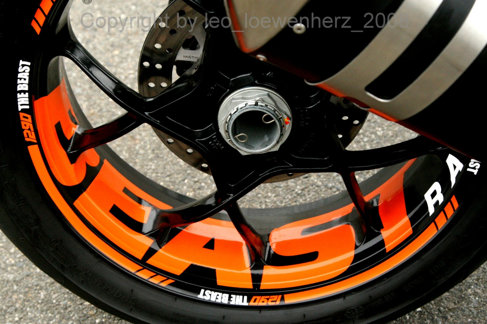KTM 1290 SuperDuke R SD SDR GT Wheel Sticker Rim Stripes Decals Tape ...