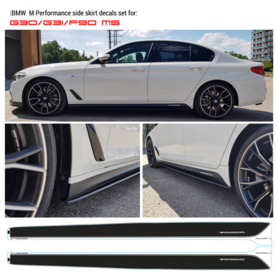 M Performance Side skirt decals Set for BMW M5 G30 /G31/F90 | eBay