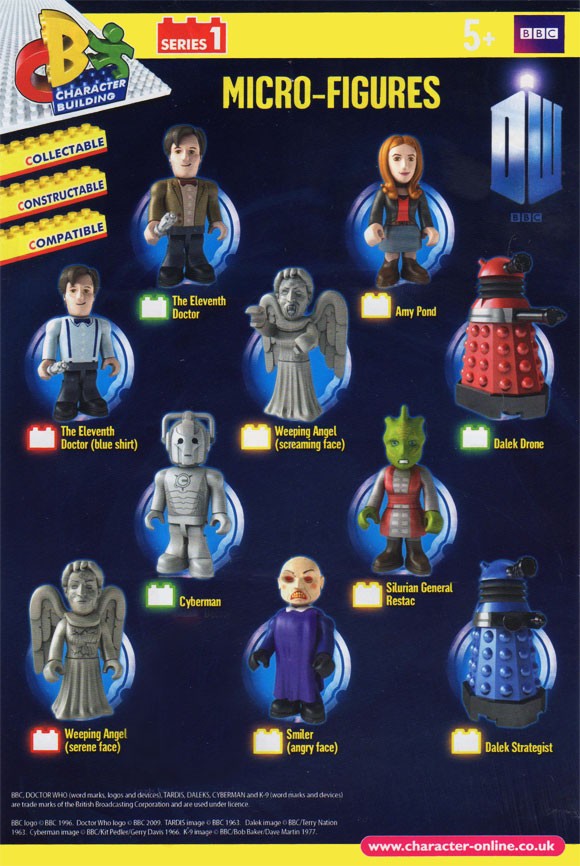 DOCTOR WHO MICRO-FIGURES SERIES 1 CHARACTER BUILDING INCL SERENE ...