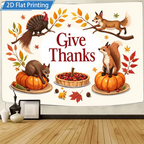 [2D FLAT] 1Pc 4X16Inch Metal Sign Fall Harvest Animal Scene Iron Art ...