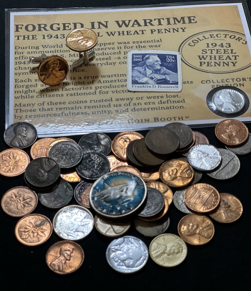 ESTATE SALE Cull Coins lot - Mix Lot - Proof Cufflinks OLD STAMP OVER ...