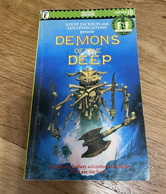 Demons of the Deep Fighting Fantasy Ian Livingstone CYOA | eBay