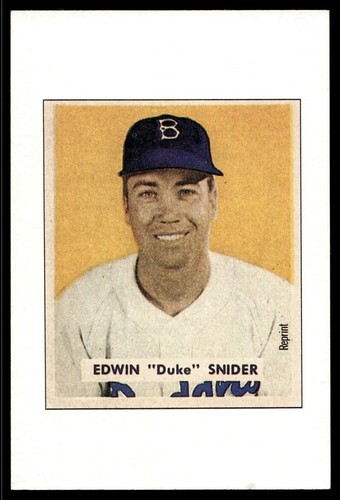 1989 Bowman Reprint Inserts Edwin Duke Snider G112 #NNO | eBay