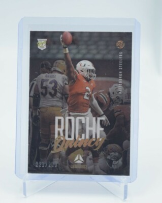Quincy Roche Pittsburgh Steelers Panini Luminance Rookie Card 221/299 ...