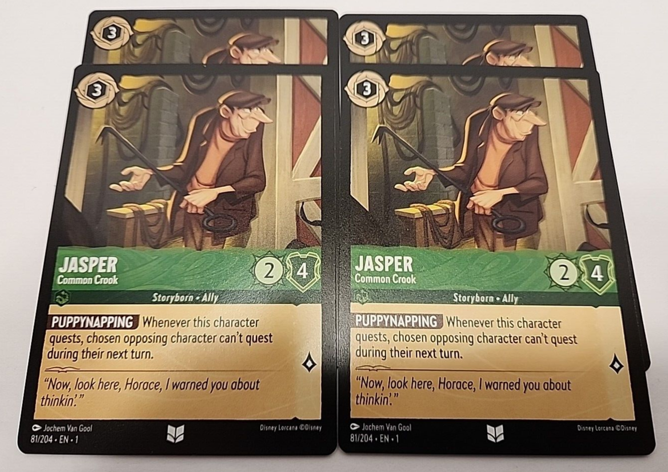 4x Jasper Disney Lorcana 81/204 Common Crook | eBay