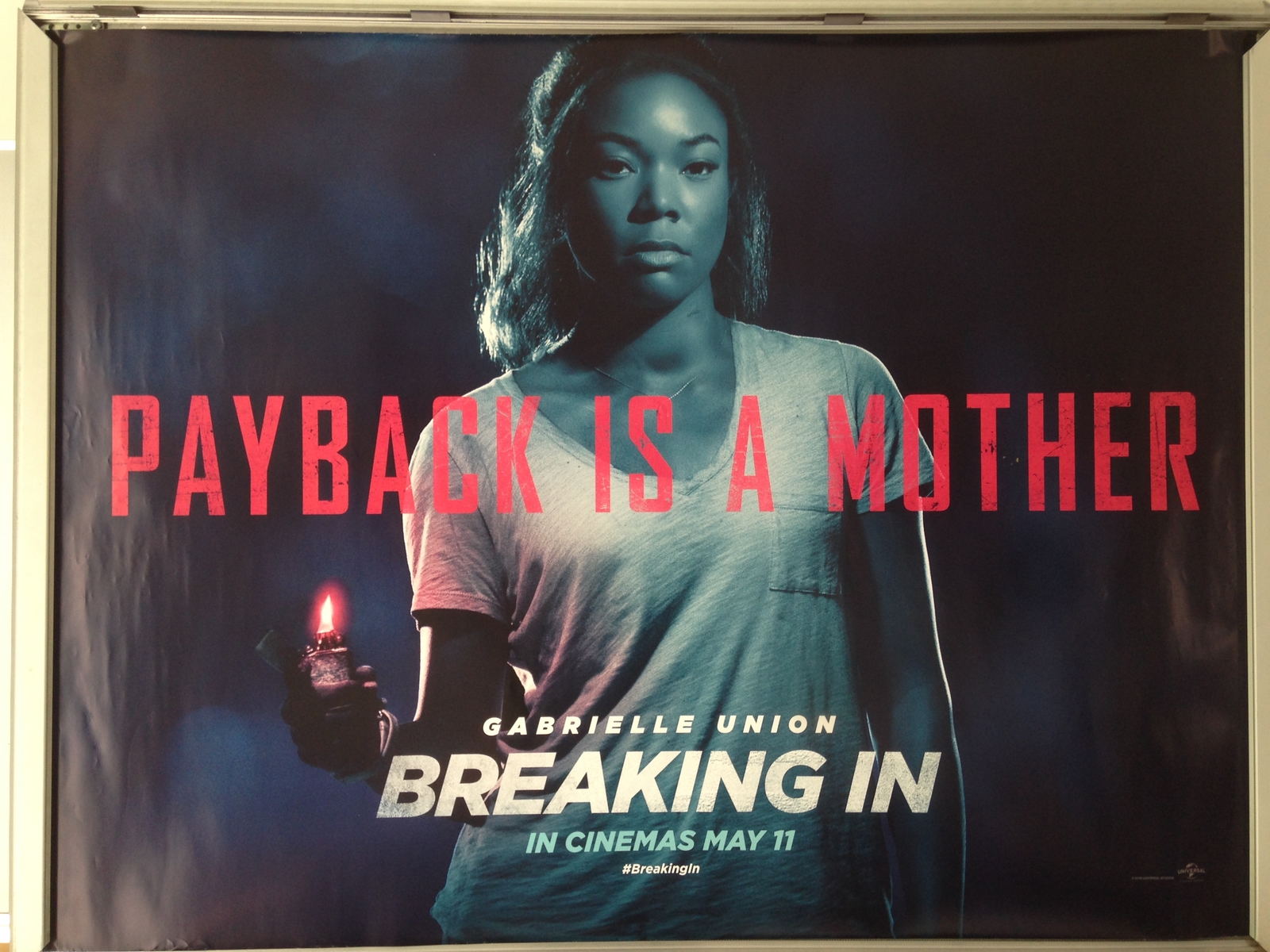 Cinema Poster: BREAKING IN 2018 (Advance Quad) Gabrielle Union Billy ...