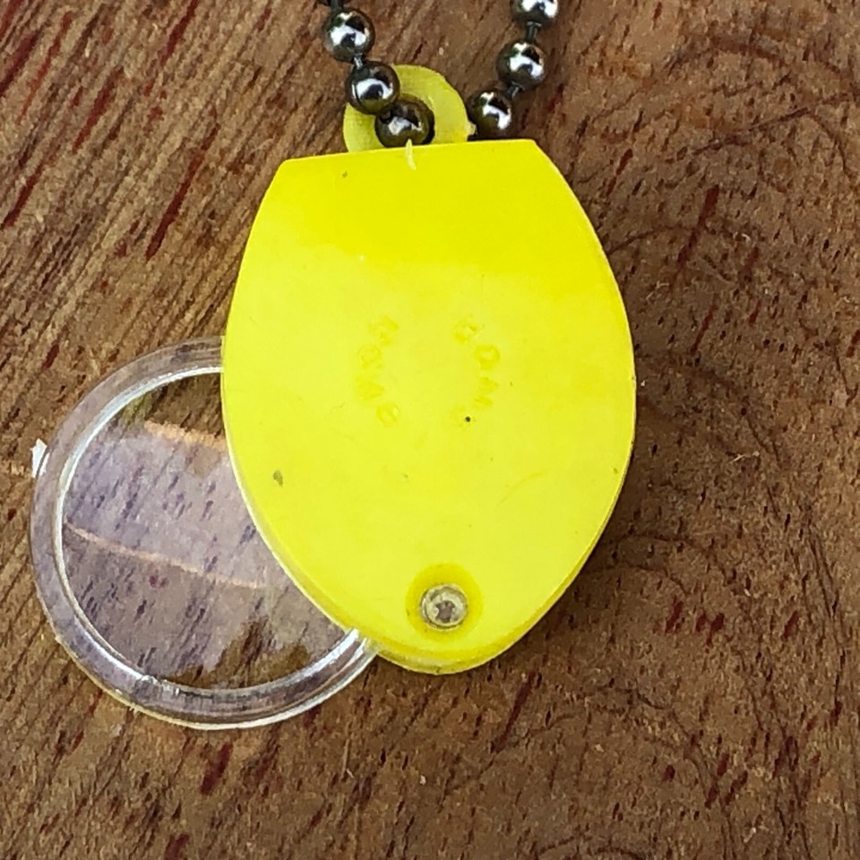 Mini Plastic Magnifier Keychain Fob Toy Magnifying Glass Case Hong Kong ...