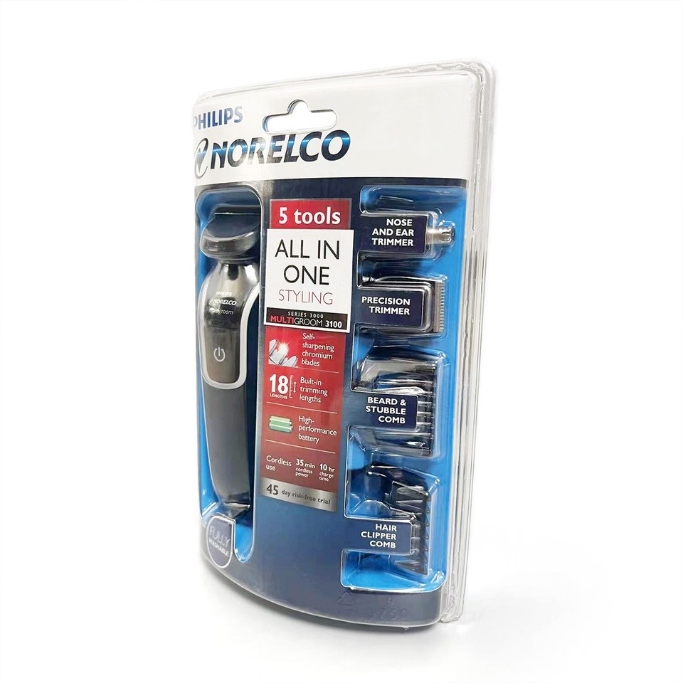 Philips Norelco Multigroom 3100 Grooming kit, Waterproof Electric ...
