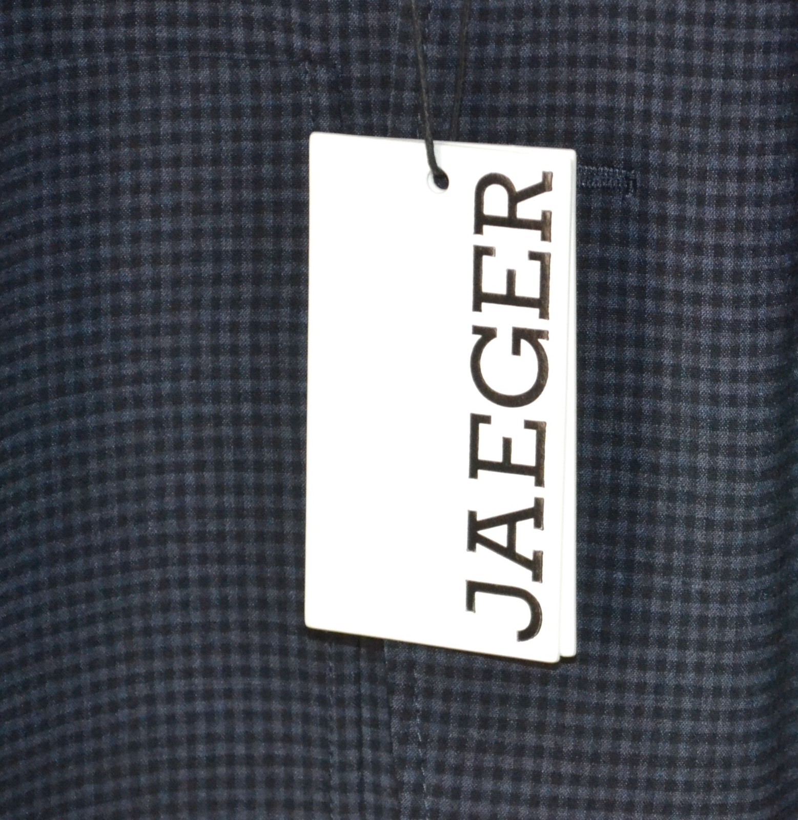 MENS JAEGER TAILORED FIT SEERSUCKER WOOL SUIT JACKET BLAZER SIZE 44IN ...