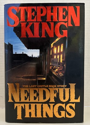 Stephen King Needful Things Hardcover 1st Edition 1st Print w/ DJ 1991 Book | eBay