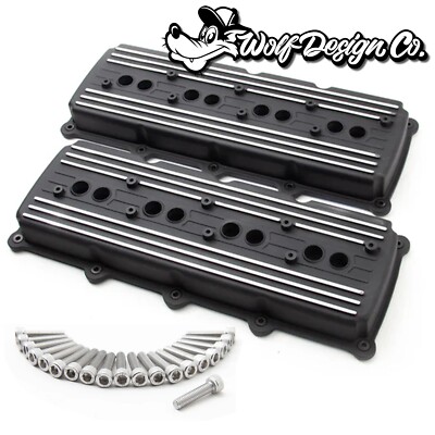 Hemi Finned Aluminum Valve Covers kit Gen 3 5.7L 6.1L & 6.4L | eBay