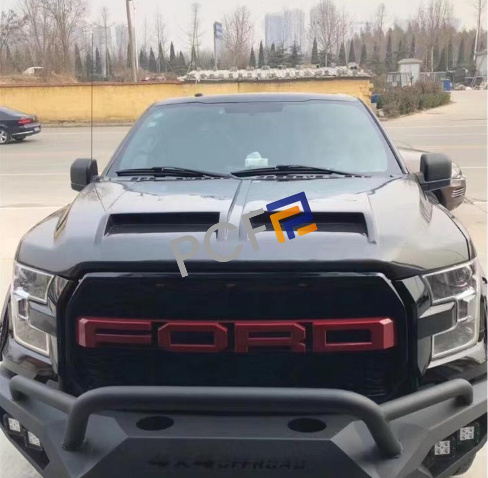 2015-2020 Ford F-150 F150 Raptor Real Carbon Front Hood Vented Bonnet ...