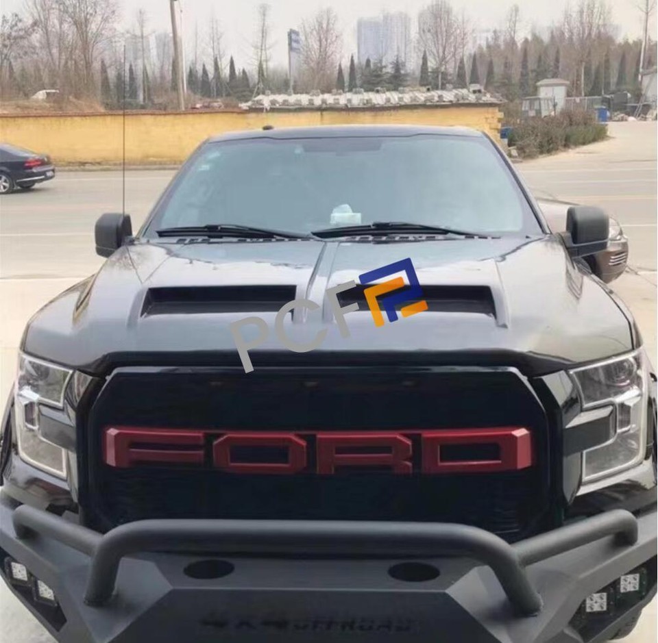 2015-2020 Ford F-150 F150 Raptor Real Carbon Front Hood Vented Bonnet ...