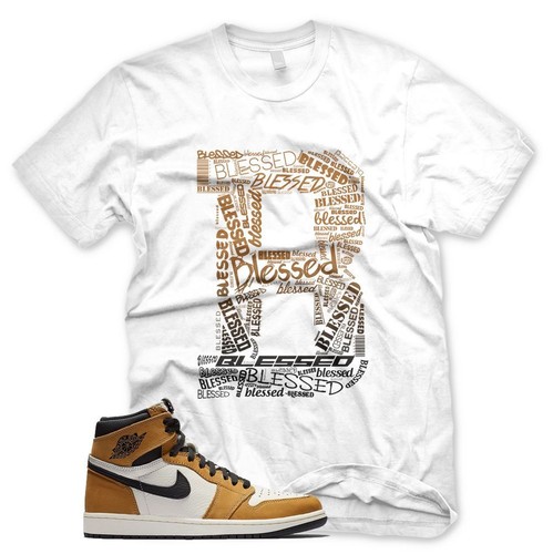 White "B" BLESSED T Shirt J1 1 Rookie of the Year ROTY Wheat Golden ...