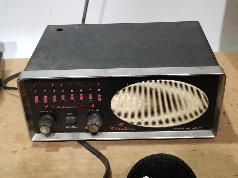 Vintage Electra Bearcat III Scanner 8 Channel Tested Works! | eBay
