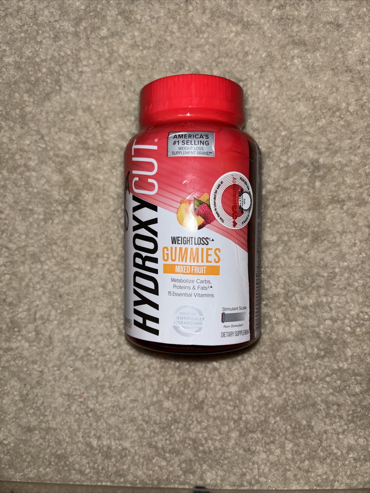 Hydroxycut Non-stimulant Weight Loss Gummies, Mixed Fruit - 90 Count ...