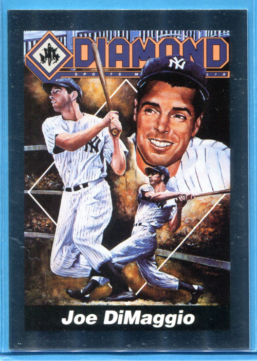 JOE DIMAGGIO ~ 1992 Diamond Sports Memorabilia Silver Foil Baseball ...